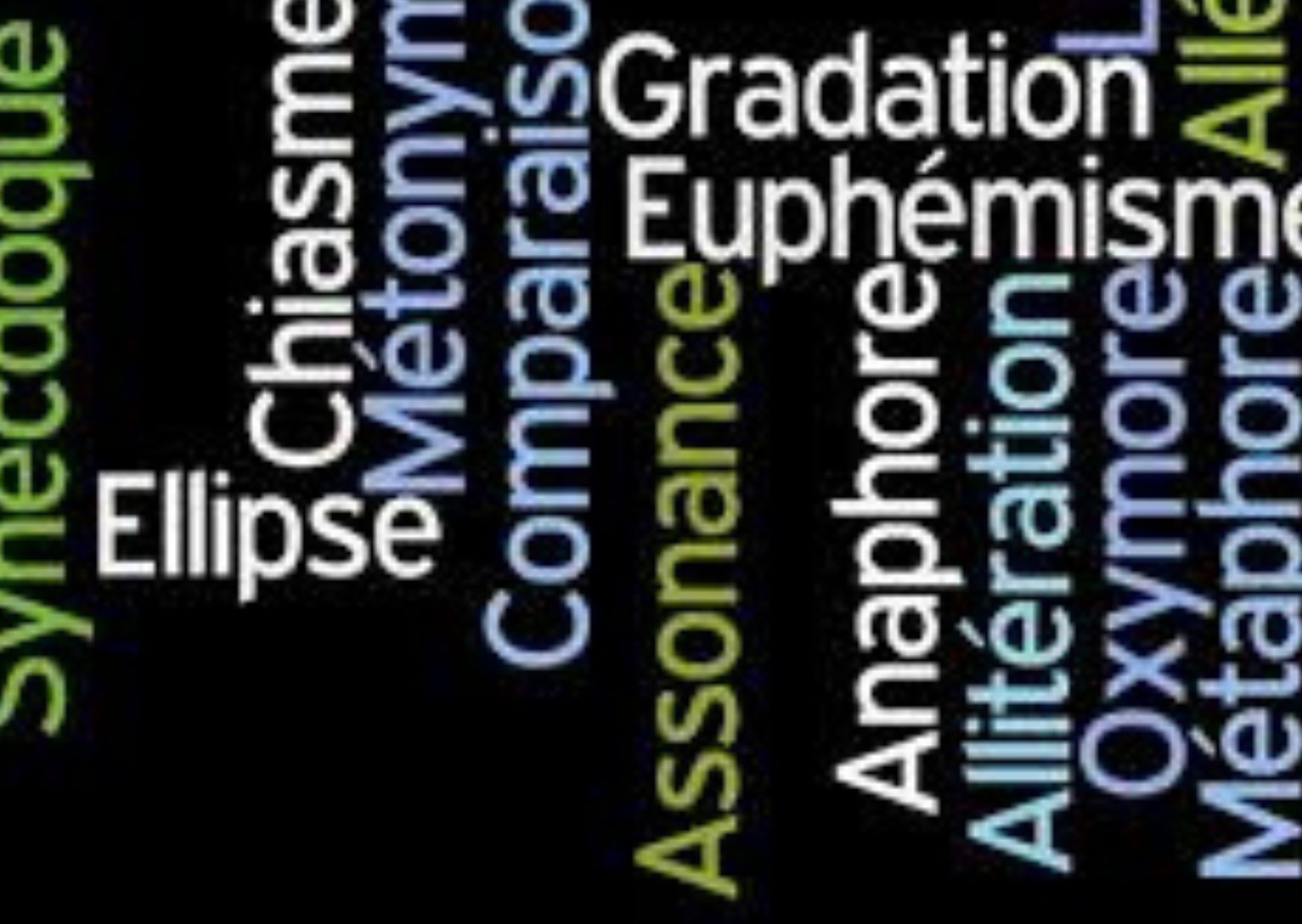 Liste complète des figures de style de la langue française